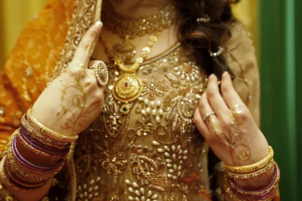 Beautiful Hands With Mehndi And Bangles