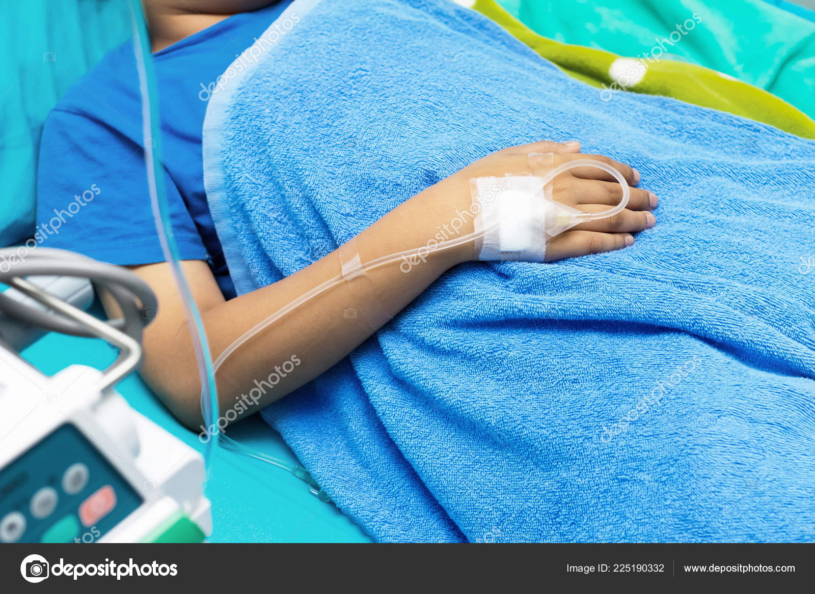 Intravenous Drip In Hand