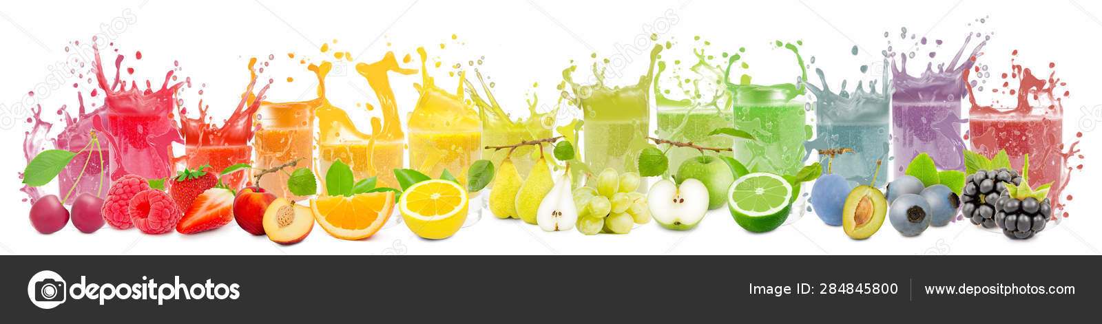 Fruit Drink Splash Collection — Stock Photo © lindavostrovska #284845800