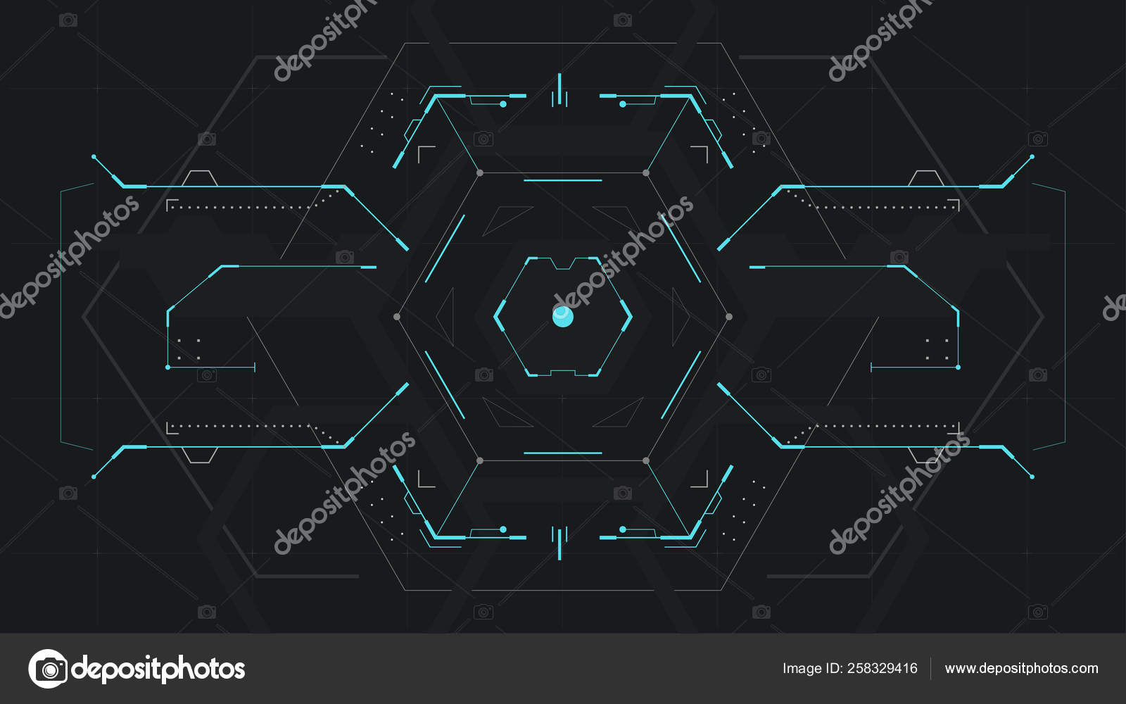 Futuristic sight for the hud interface. Stock Vector Image by ©dalebor ...