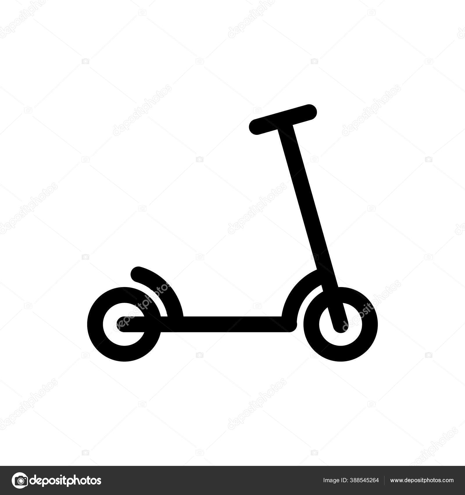 Scooter outline icon isolated. Symbol, logo illustration for mobile ...