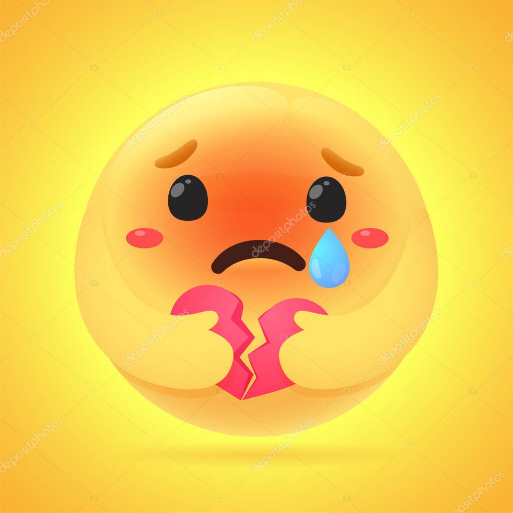 Los emojis que muestran emociones ansiosas sostienen un gel de alcohol ...