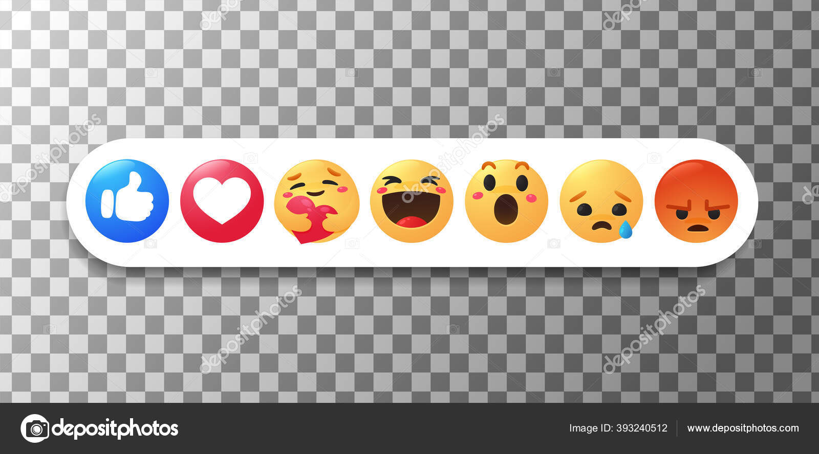 New Emoticon Thumb Face Show Emotions While Hugging Care Stock Vector ...