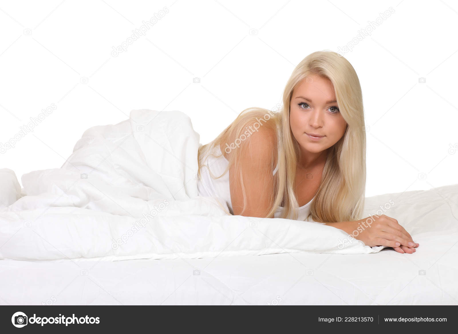 Beautiful young woman sleeping — Stock Photo © zhagunov #228213570 Beautiful young woman sleeping — Stock Photo © zhagunov #228213570