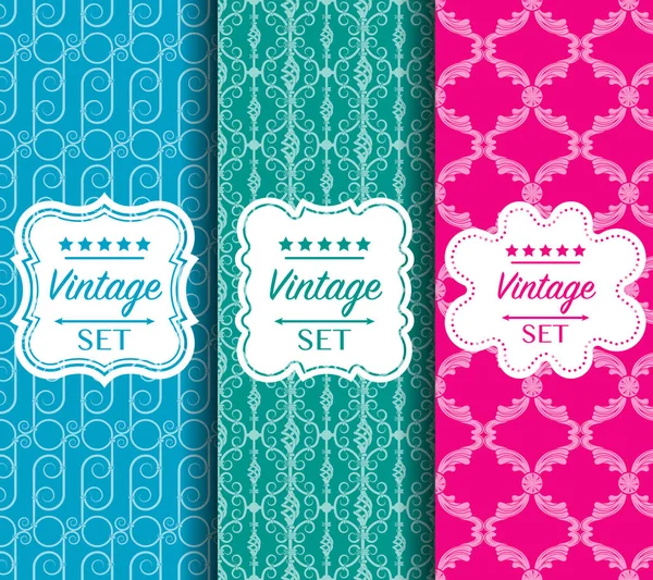 Seamless patterns set — Stock Vector © SonneOn #45452733