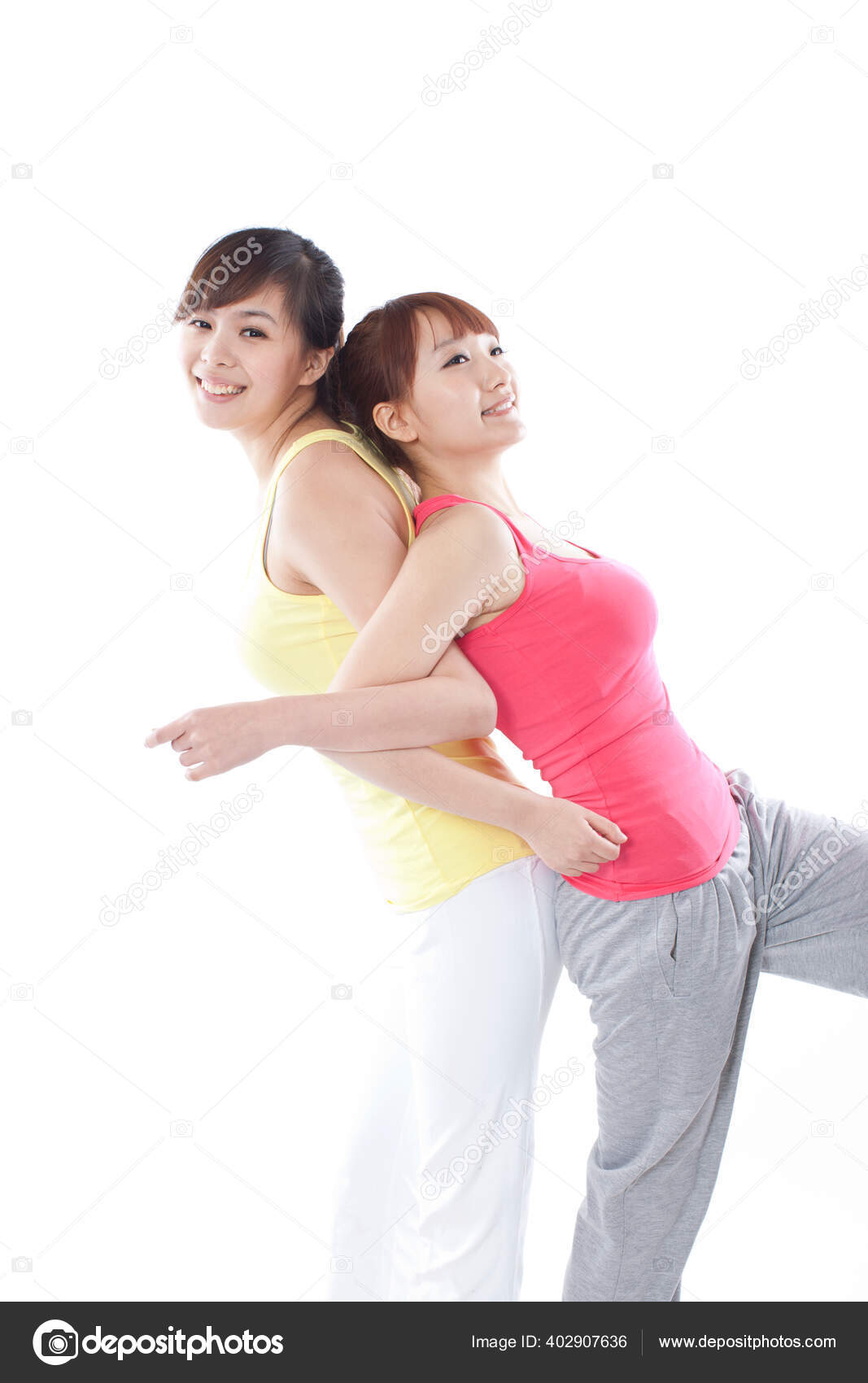 Portrait Two Female Friends — Stock Photo © eastfenceimage #402907636