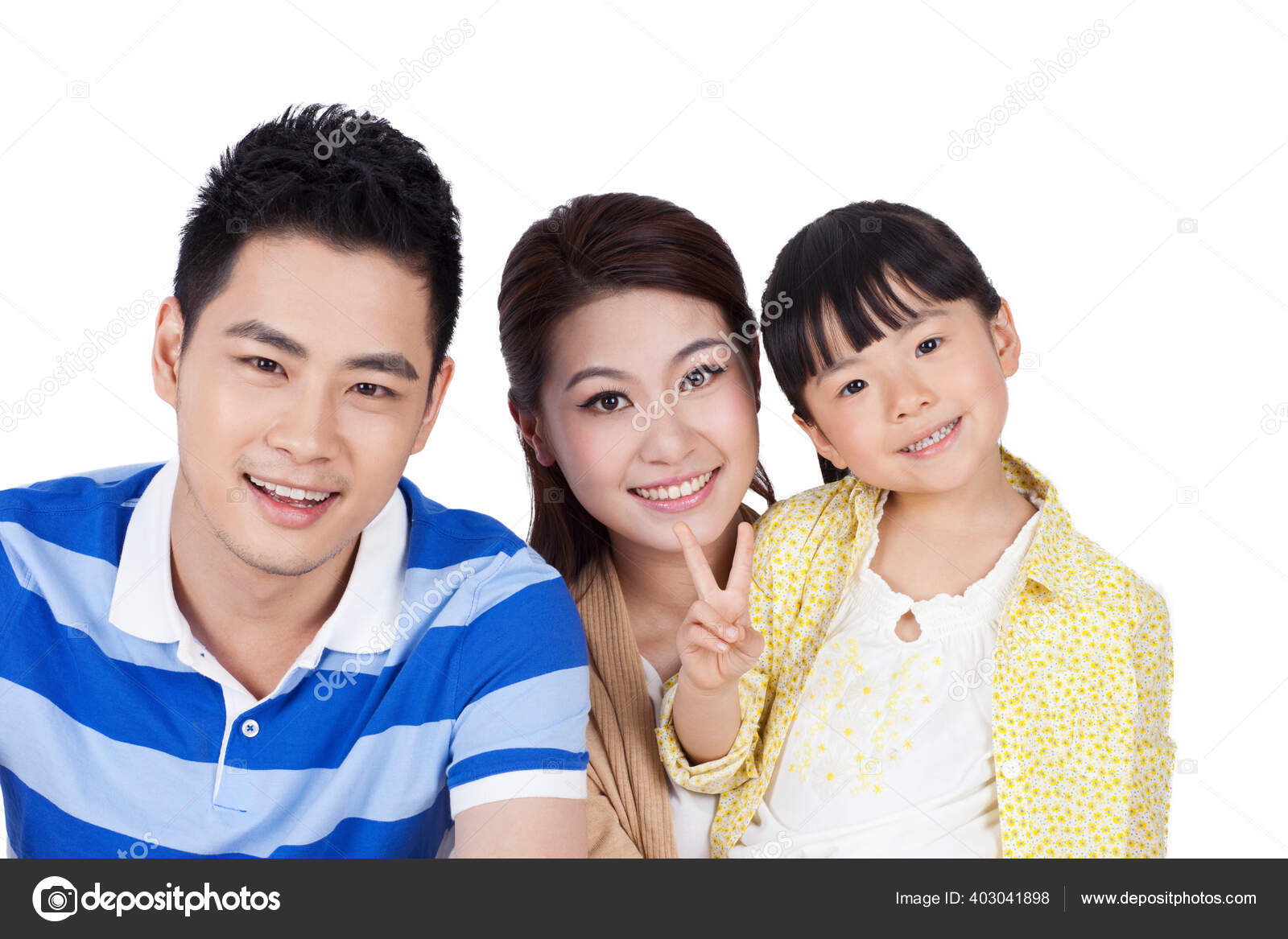 Portrait Family Three — Stock Photo © eastfenceimage #403041898