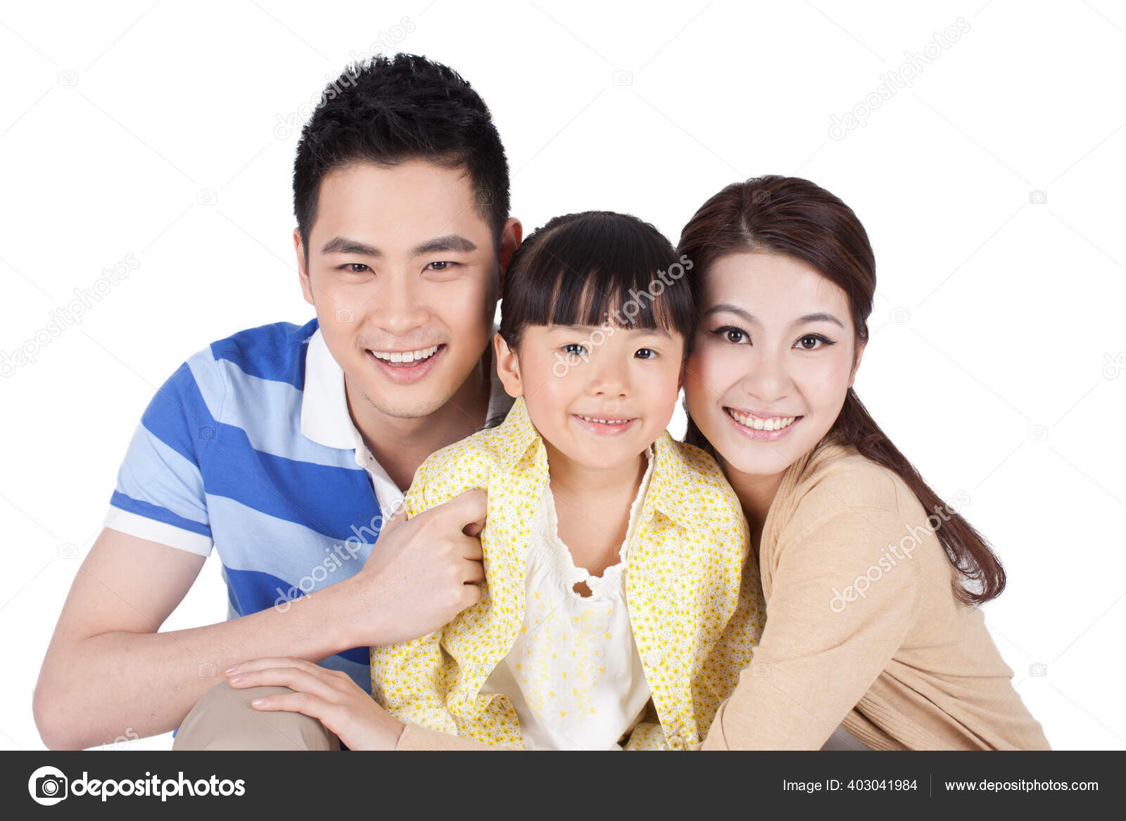Portrait Family Three — Stock Photo © eastfenceimage #403041984