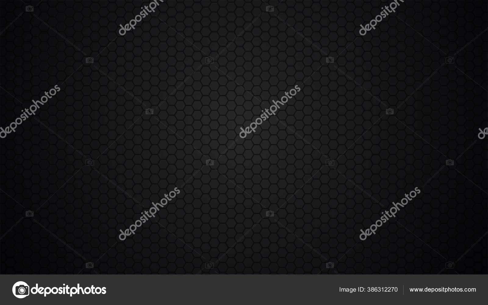 Black background, hexagons. Modern black texture. Stock Vector by ...