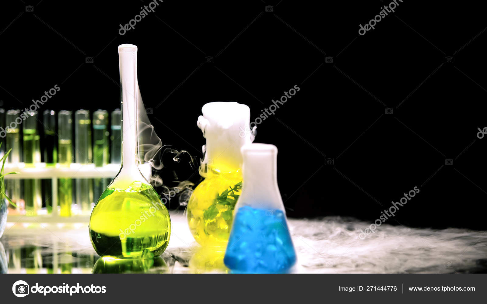 Chemistry Beakers Smoking