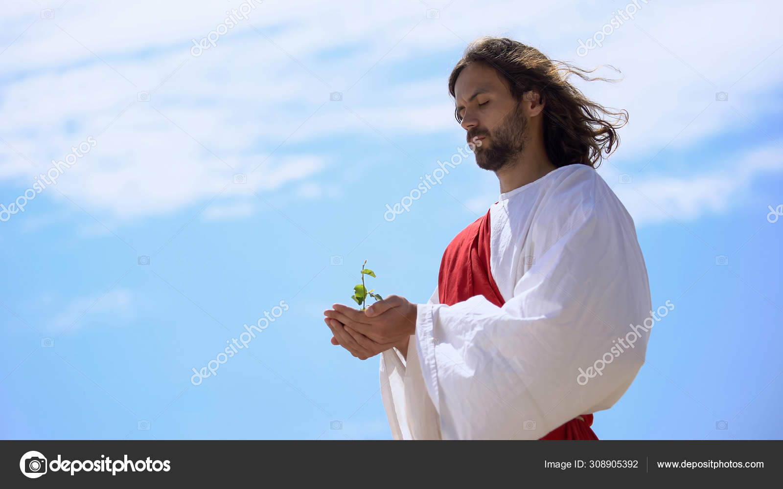 Jesus Holding Man