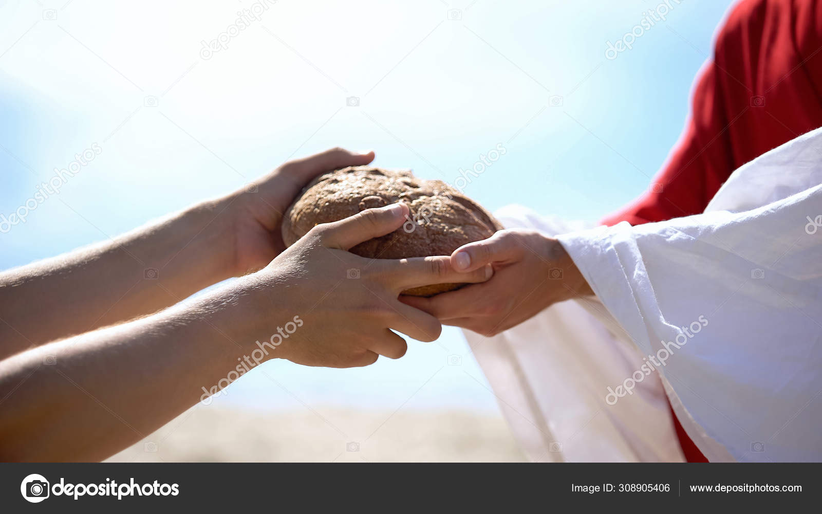 Jesus Feeding The Poor