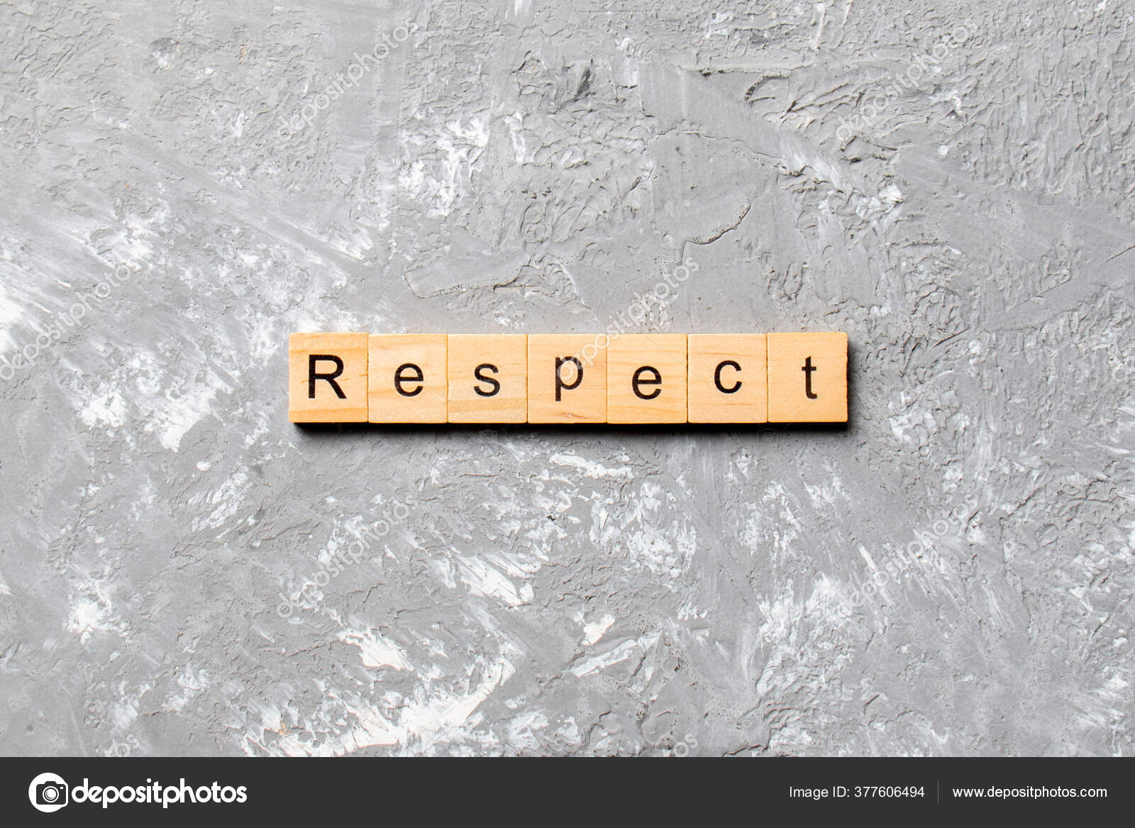 Respect Word Written Wood Block Respect Text Table Concept Stock Photo ...