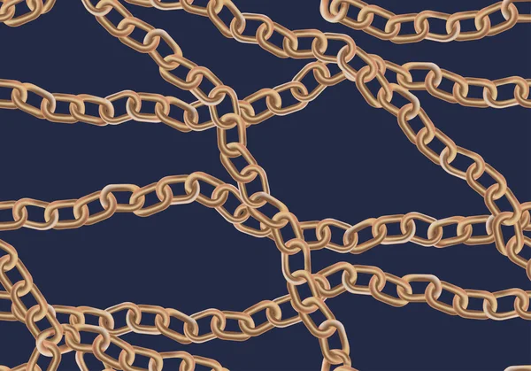 Gold chains pattern — Stock Vector © magenta10 #19731391