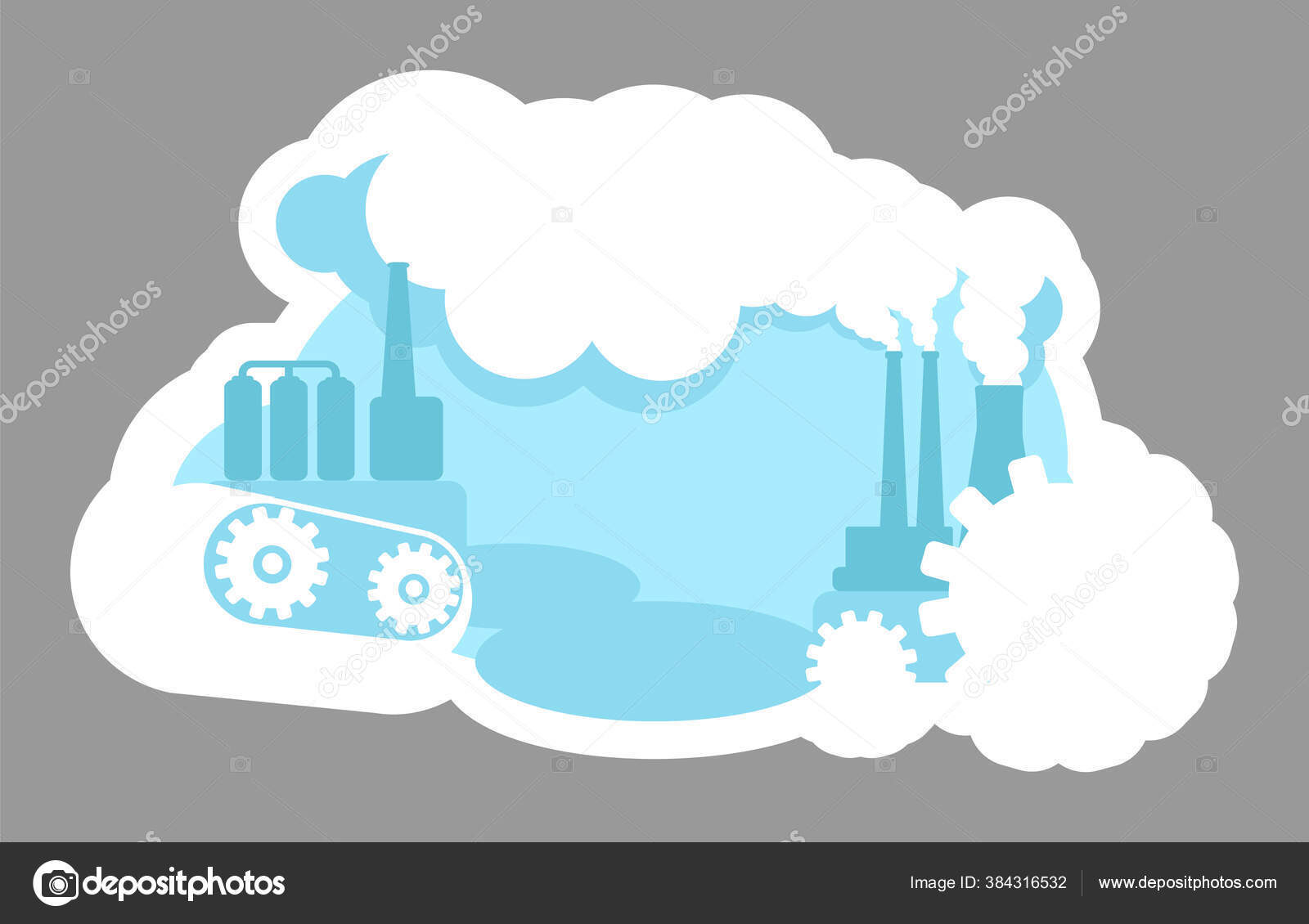 Urban pollution 2D vector web banner, poster — Stock Vector © ntlstudio ...