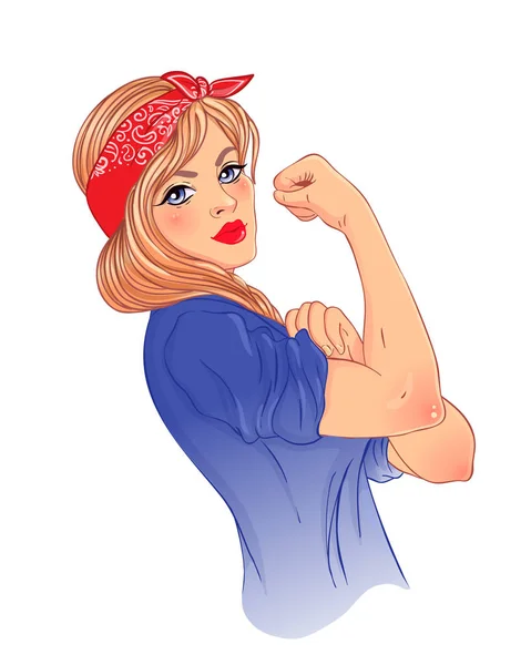 Strong Woman Cartoon