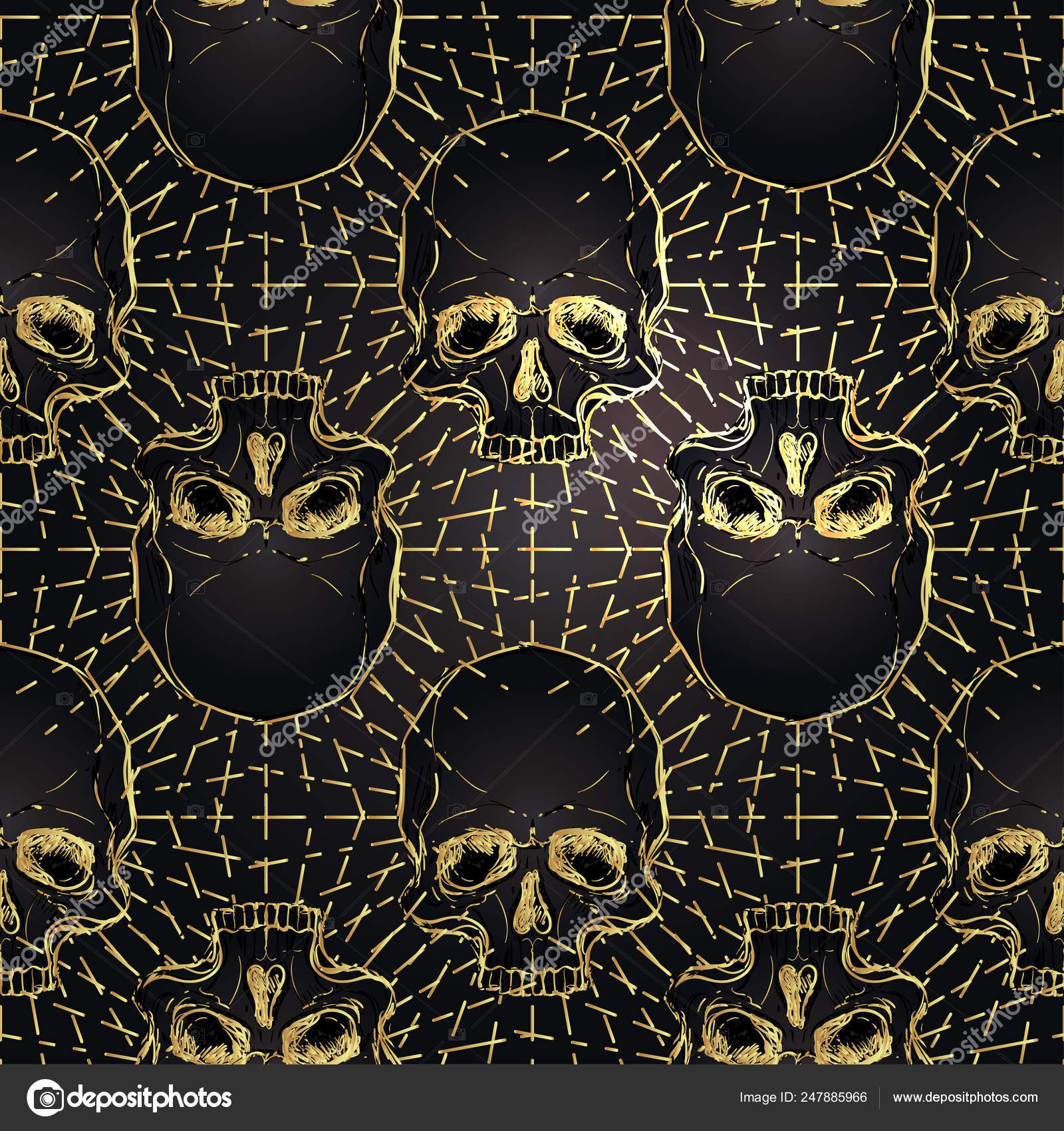 Skull Pattern Wallpaper