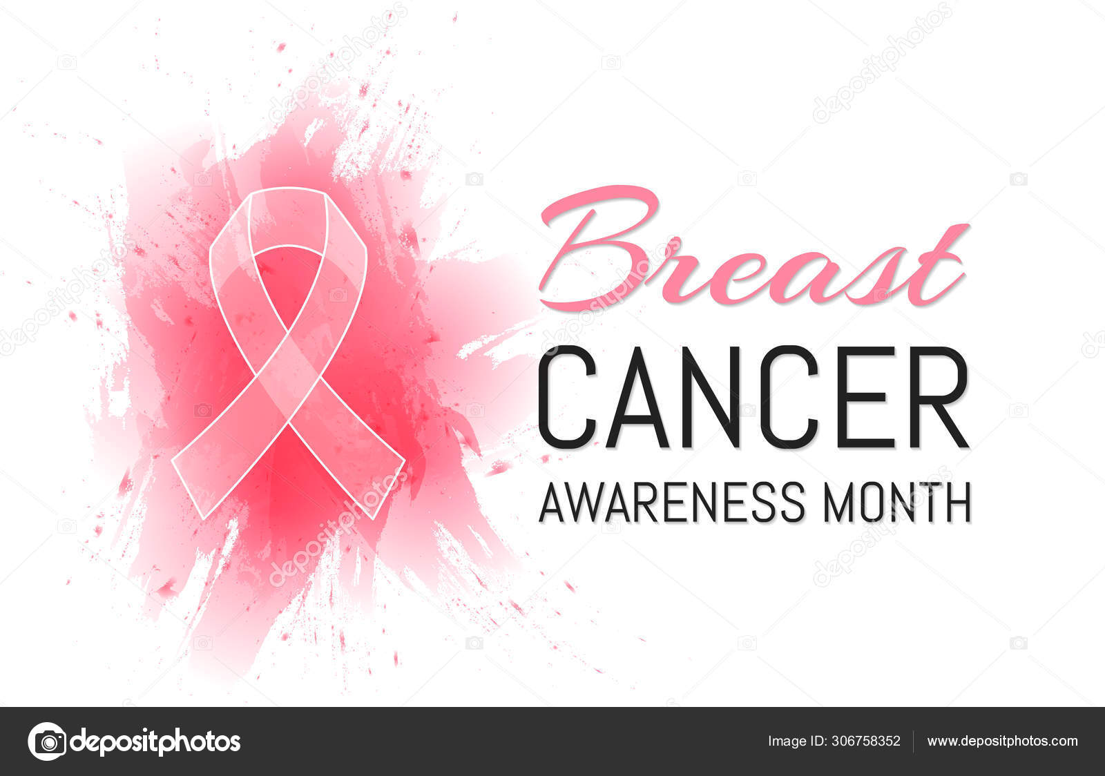 International Breast Cancer Awareness Month Poste Banner Design Health