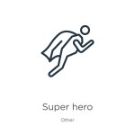 Hero Icon Hero Linear Symbol Design Fairy Tale Collection Simple Stock ...