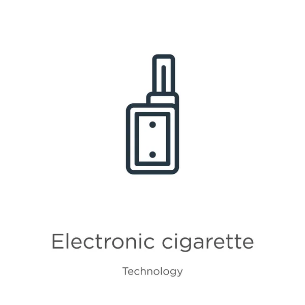 Icono de cigarrillo electrónico. Icono delgada línea de contorno de cigarrillo electrónico ...