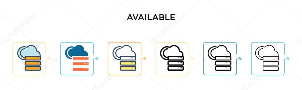 Icono vectorial disponible en 6 estilos modernos diferentes. Negro, dos ...