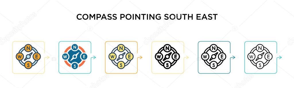 232 Compass pointing north east Vector Images, Compass pointing north ...