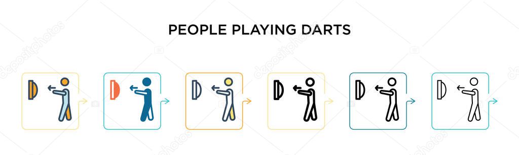 Play darts Stock Vectors, Royalty Free Play darts Illustrations ...