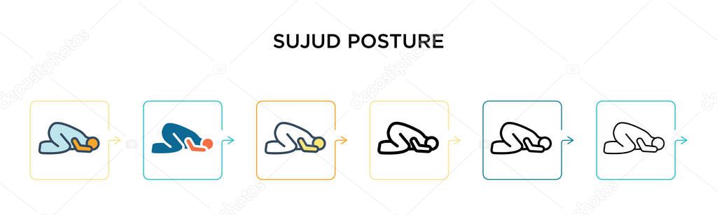 Sujud symbole de posture Vector Art Stock Images | Depositphotos