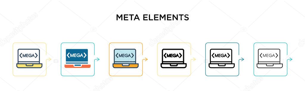 257 Meta elements Vector Images, Meta elements Illustrations ...
