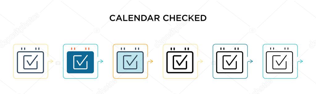 556 Calendar checked Vector Images, Calendar checked Illustrations ...