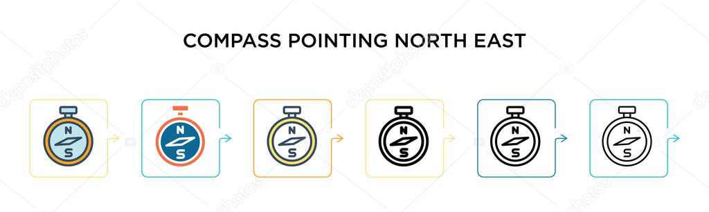232 Compass pointing north east Vector Images, Compass pointing north ...