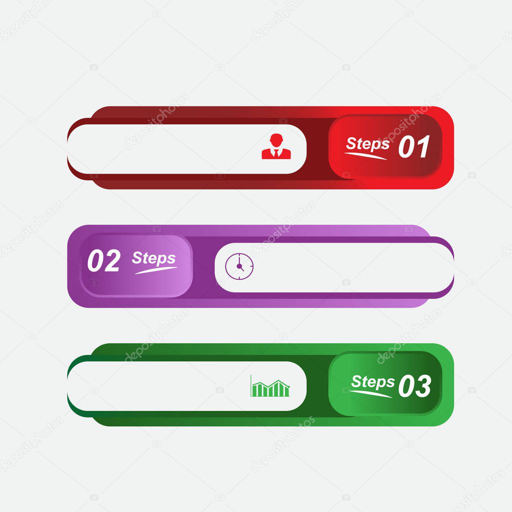 infograf as multicolores con iconos / En la infograf a de imagen para negocios con n meros en ...