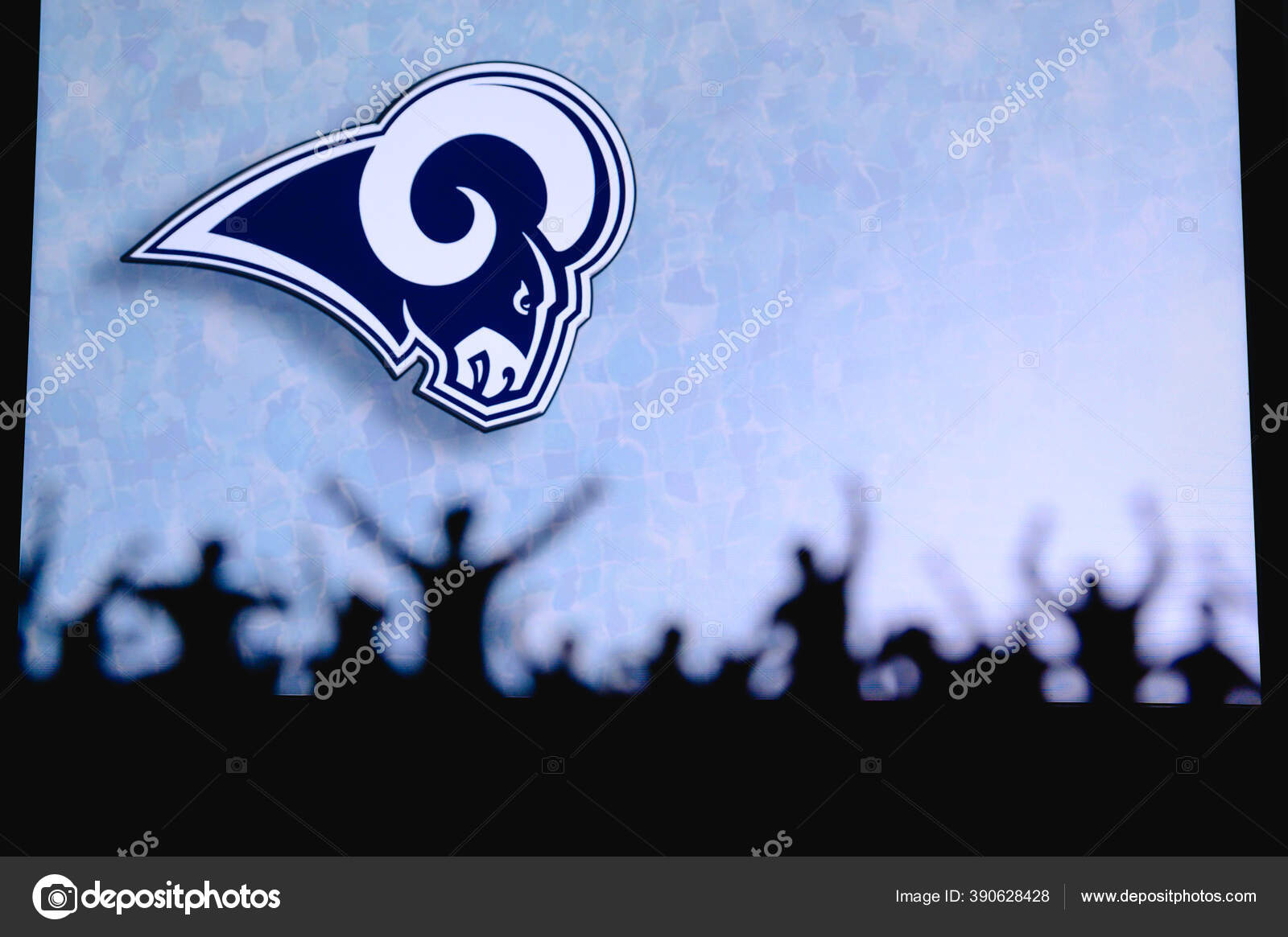 Los Angeles Rams Fans Support Professional Team American National ...