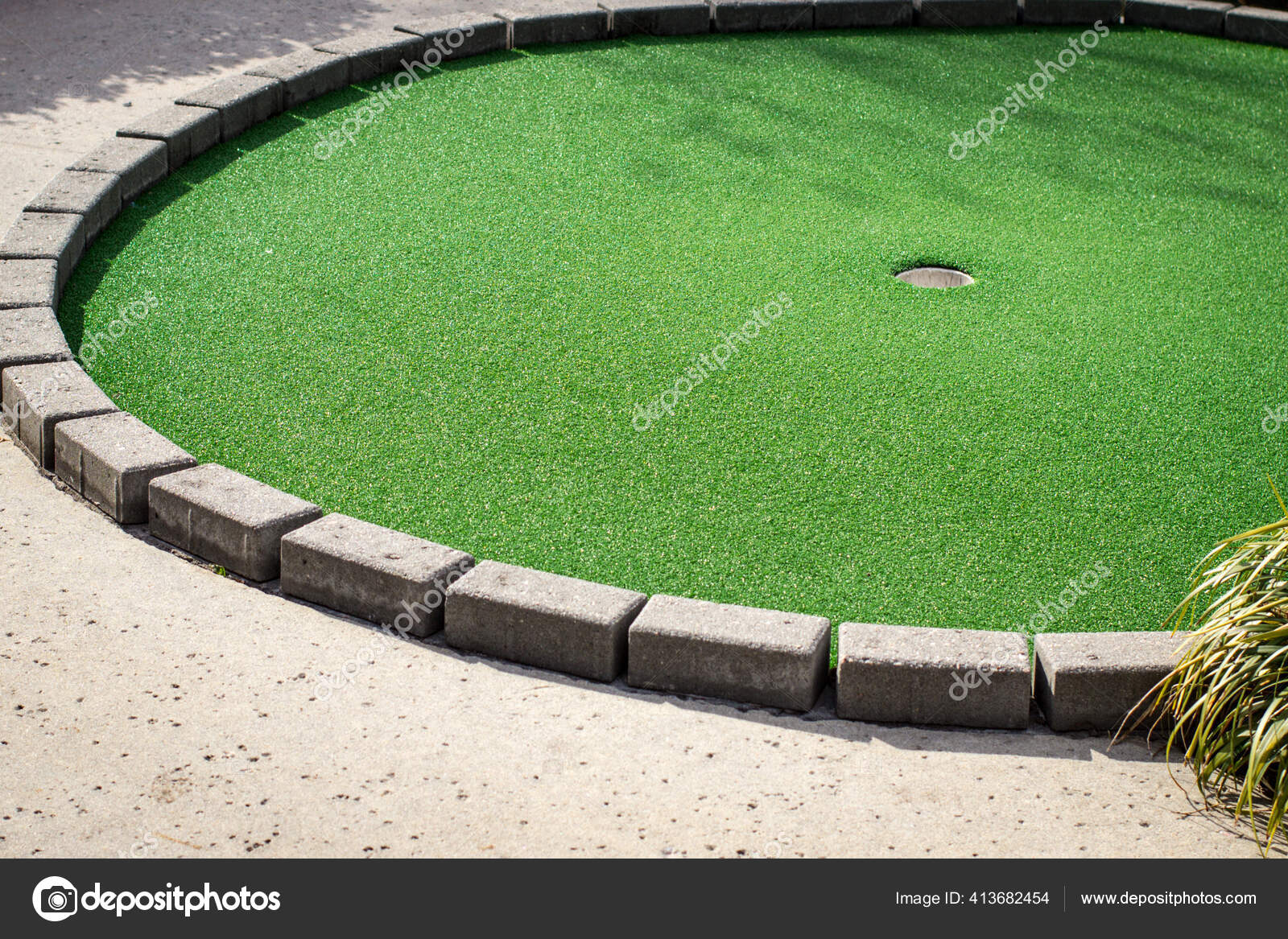 Mini Golf Background Putting Green Hole Mini Golf Course Horizontal ...