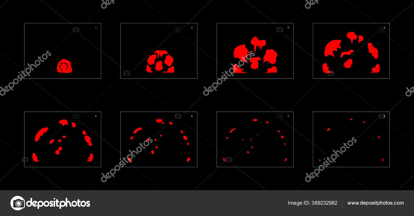 Fire Explosion Effect Explosion Animation Effect Animation Sprite Sheet ...