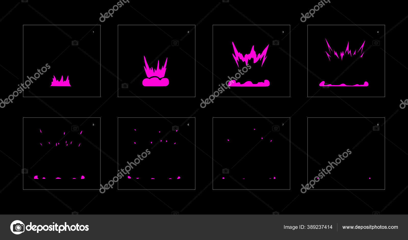 Efek Ledakan Racun Efek Animasi Ledakan Animasi Sprite Untuk Permainan ...