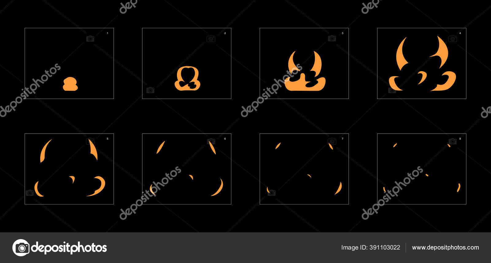 Dust Explosion Effect Explosion Animation Effect Animation Sprite Sheet ...