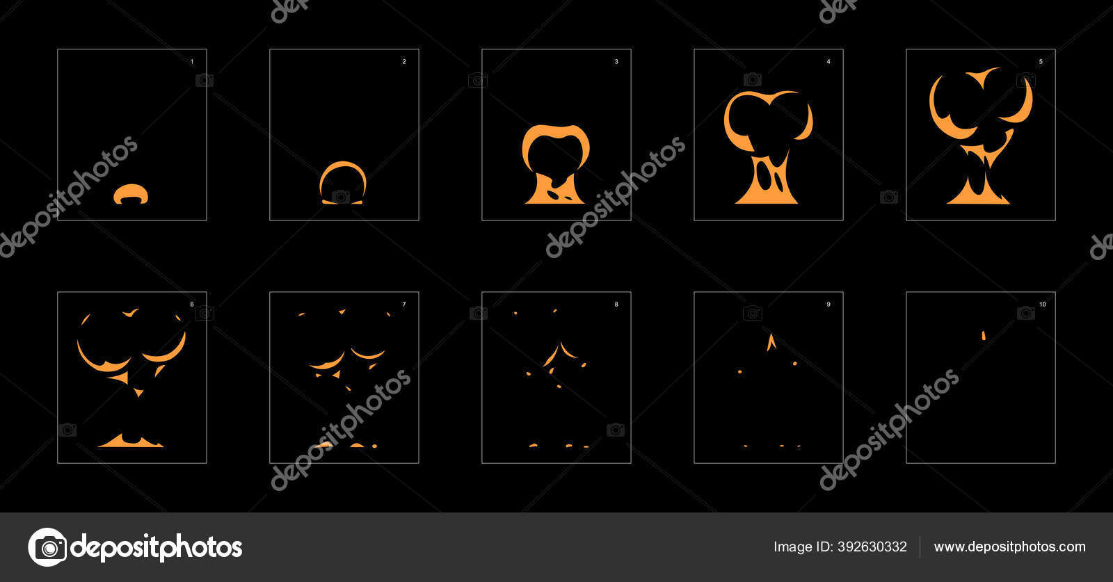 Dust Explosion Effect Explosion Animation Effect Animation Sprite Sheet ...