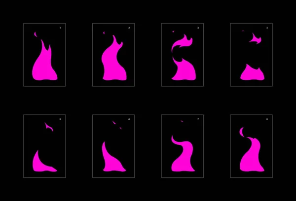 Fire Line Explosion Animation Red Line Smoke Animation Sprite Sheet ...