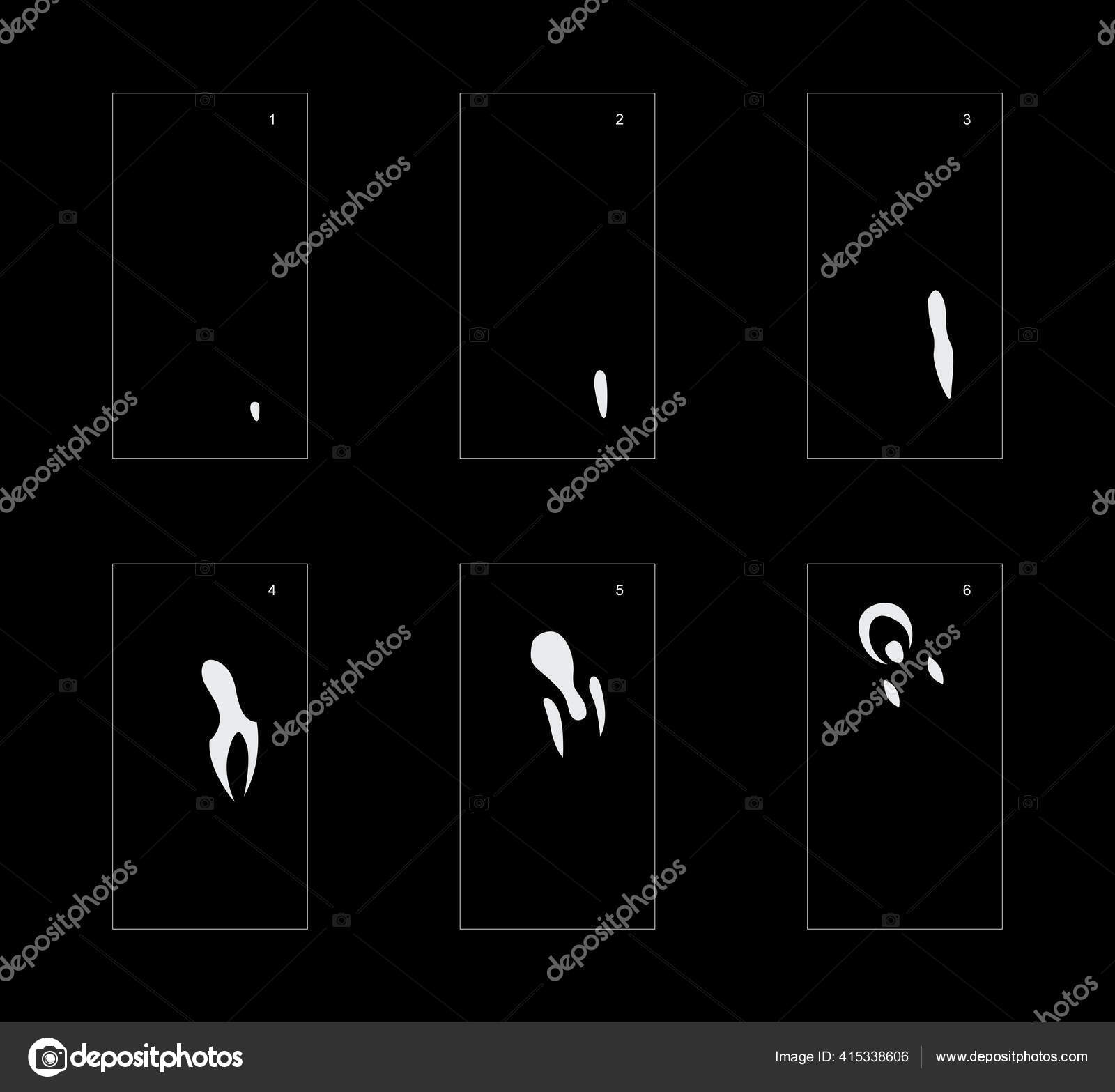 Efek Asap Asap Animasi Sprite Sheet Animasi Efek Asap Klasik Vektor ...