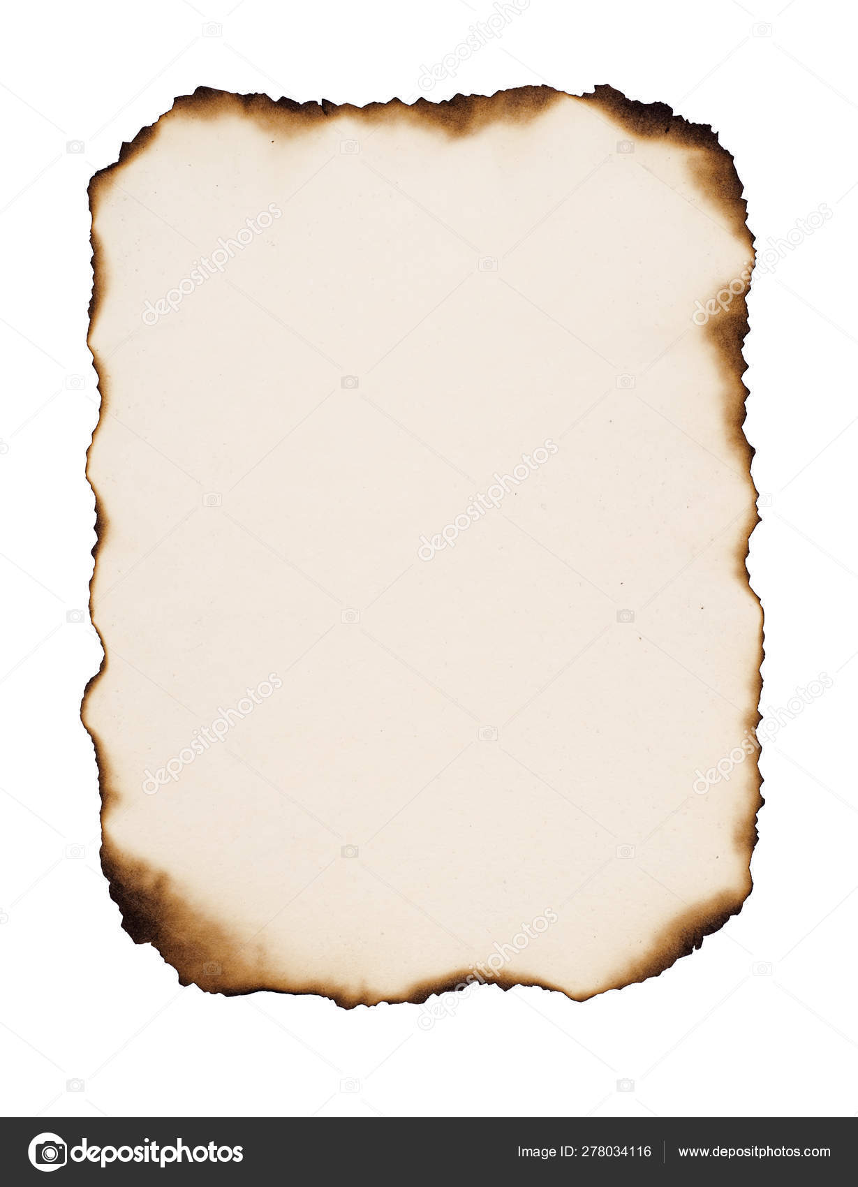 Old Burnt Scroll Paper