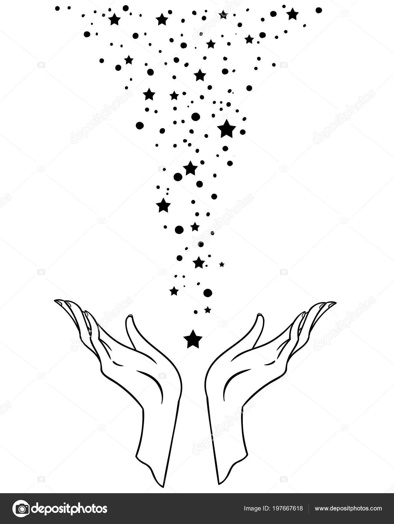 Magic Hands Gloves Sketch