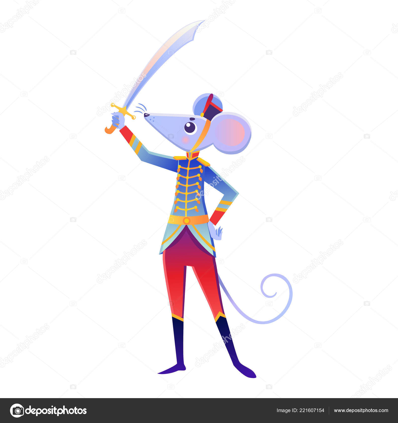 Christmas Cartoon Illustration Nutcracker's Story Mouse King His ...