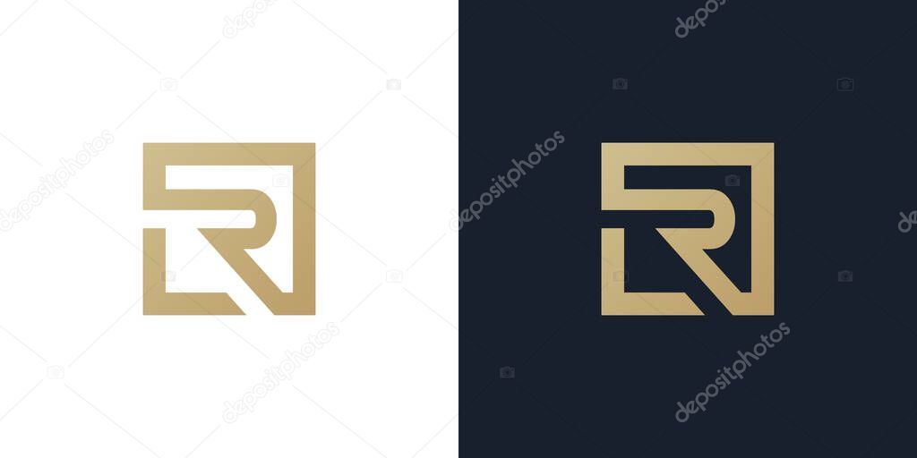 Logotipo LR o L R. Logotipo LR Monograma Premium Letra LR Inicial ...