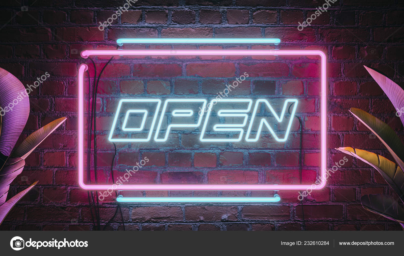 Glow Sign Board Background