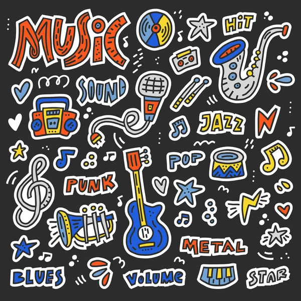 Music doodle illustration Stock Vector Image by ©Favetelinguis199 ...