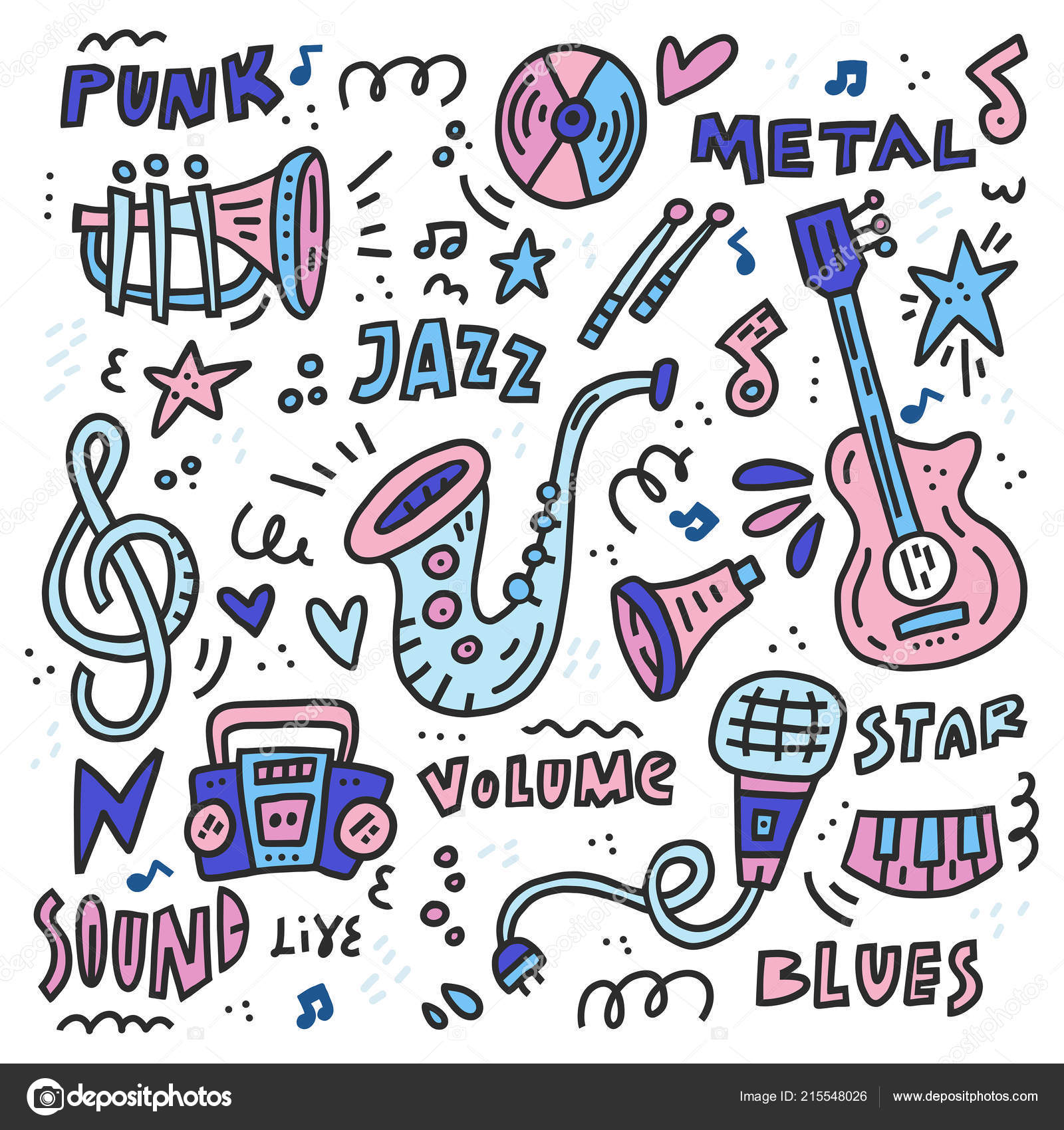 Music doodle illustration Stock Vector Image by ©Favetelinguis199 ...