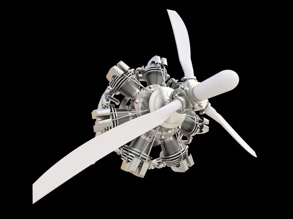 Old Circular Aircraft Internal Combustion Engine Propeller Blades ...