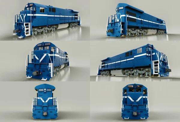Blue modern locomotive Stock Photos, Royalty Free Blue modern ...