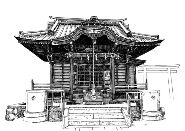 Japanese temple of drawing Stock Photos, Royalty Free Japanese temple ...